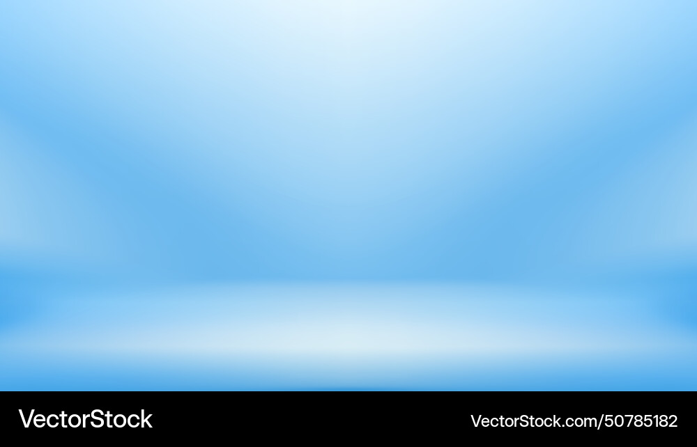 Blue gradient background abstract studio product Vector Image