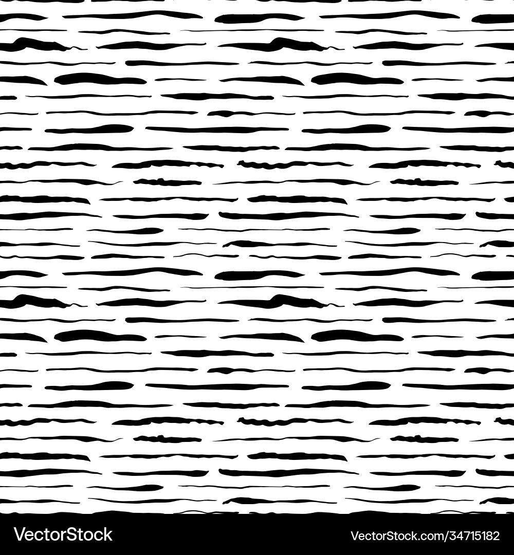 Hand drawn grunge lines seamless pattern Vector Image