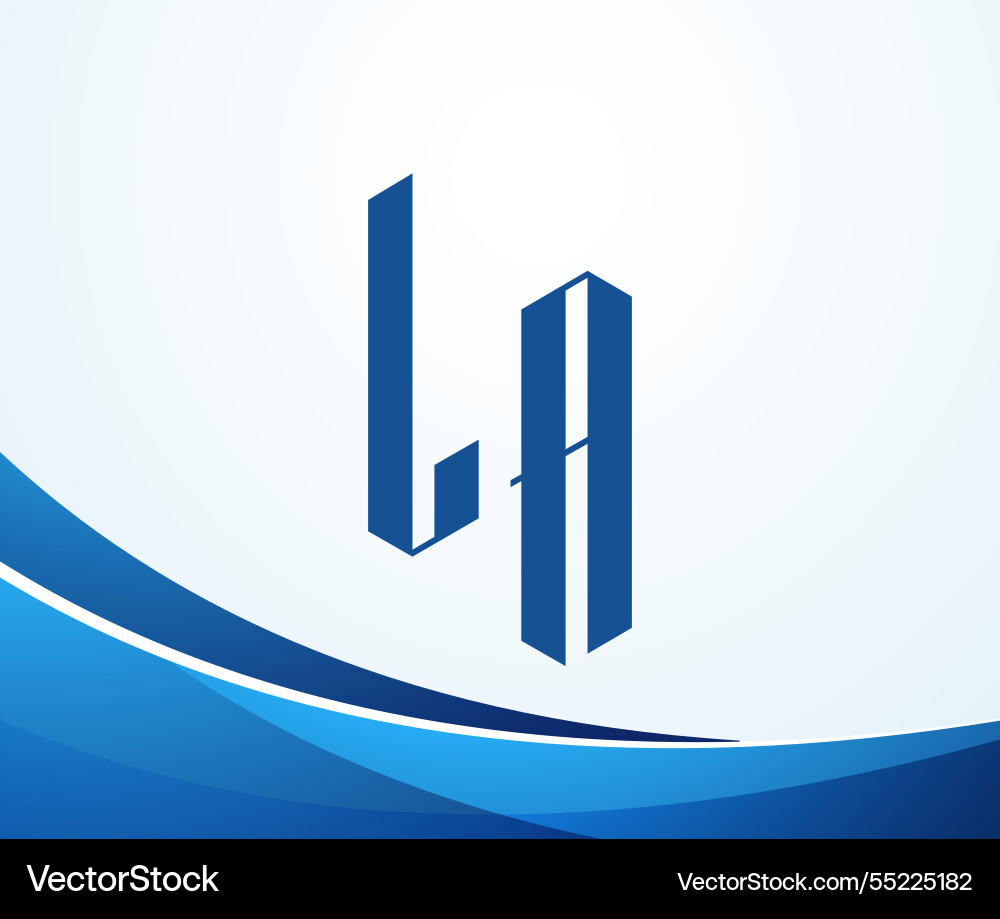 La alphabet letter logo design template elements Vector Image