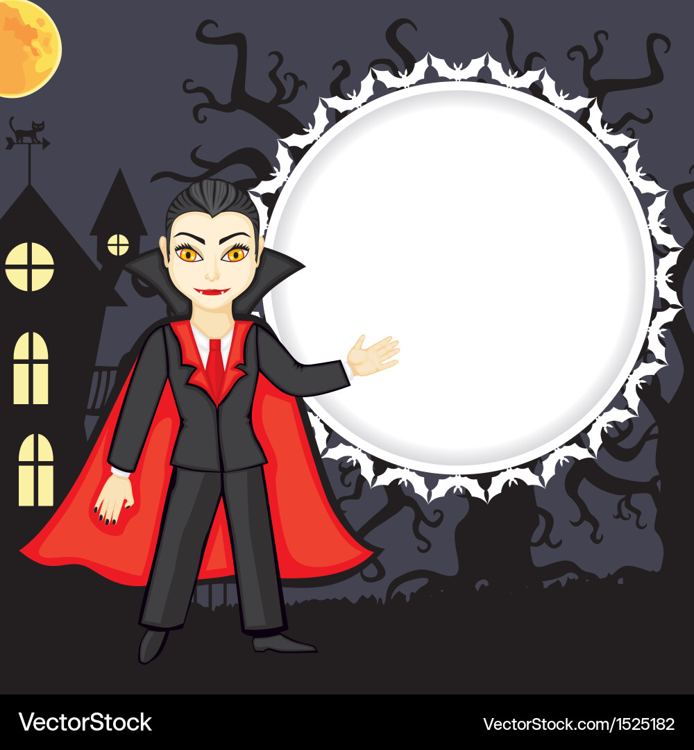 Vampire background Royalty Free Vector Image - VectorStock