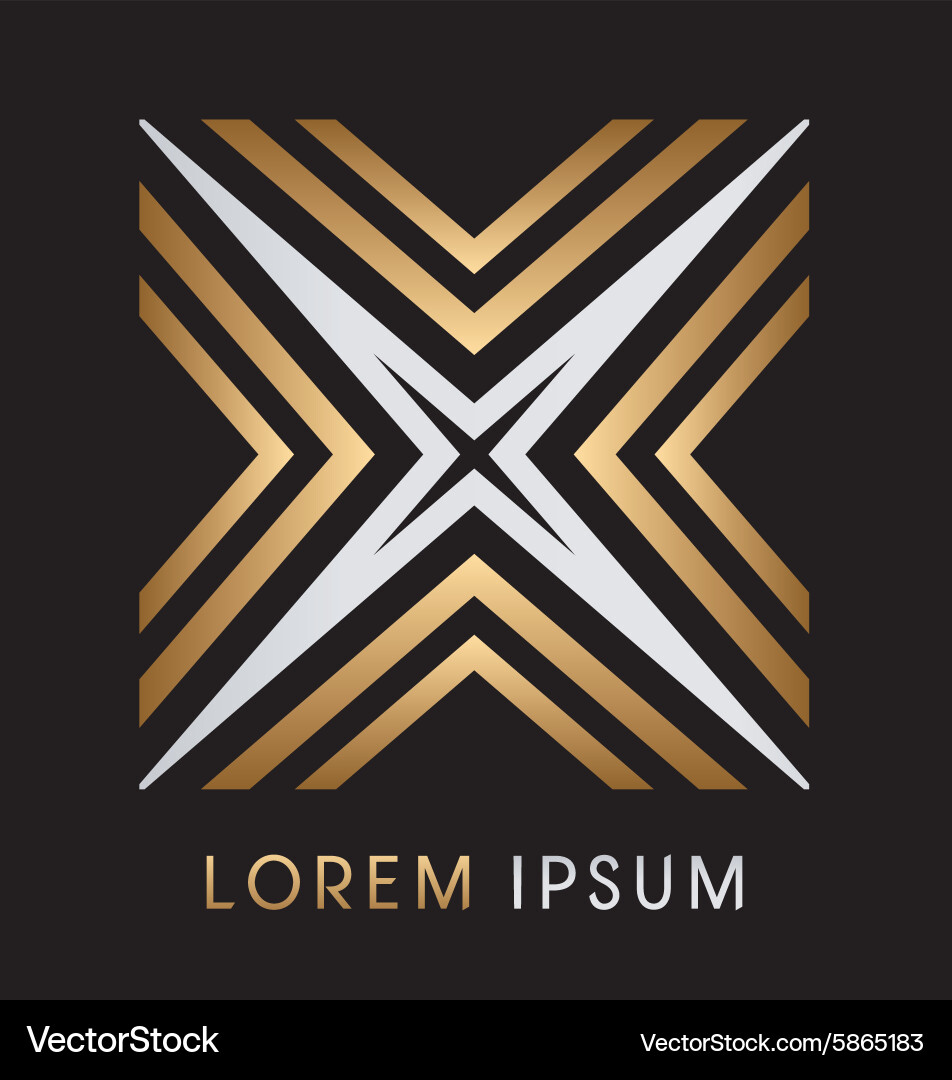 Cross x star Royalty Free Vector Image - VectorStock