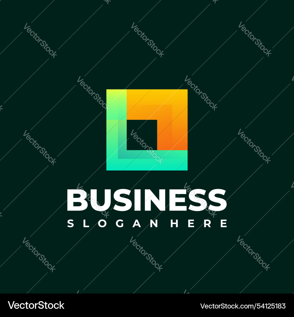 Modern square shape icon design logo element best Vector Image
