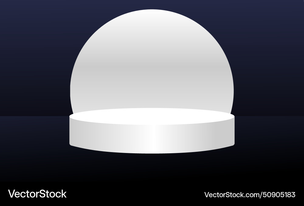 Realistic 3d cylinder pedestal podium Royalty Free Vector