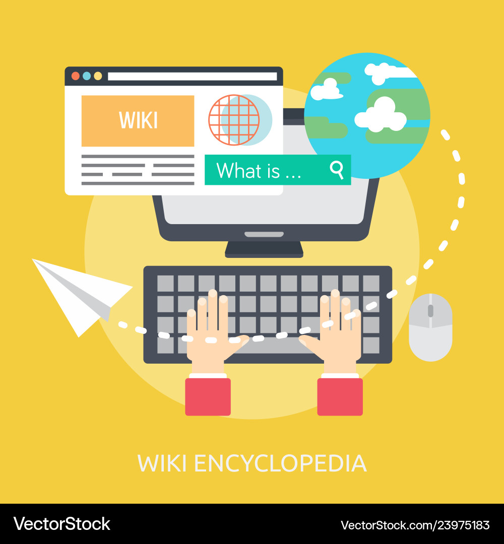 Wiki Concept & Knowledge Sharing Royalty Free Vector