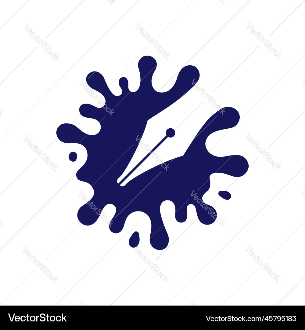 Writer logo Royalty Free Vector Image - VectorStock