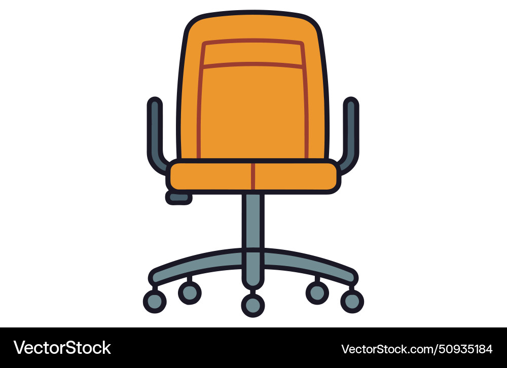 Office chairs Royalty Free Vector Image - VectorStock