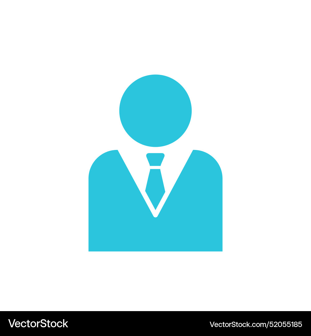 Business man icon isolated on white background Vector Image