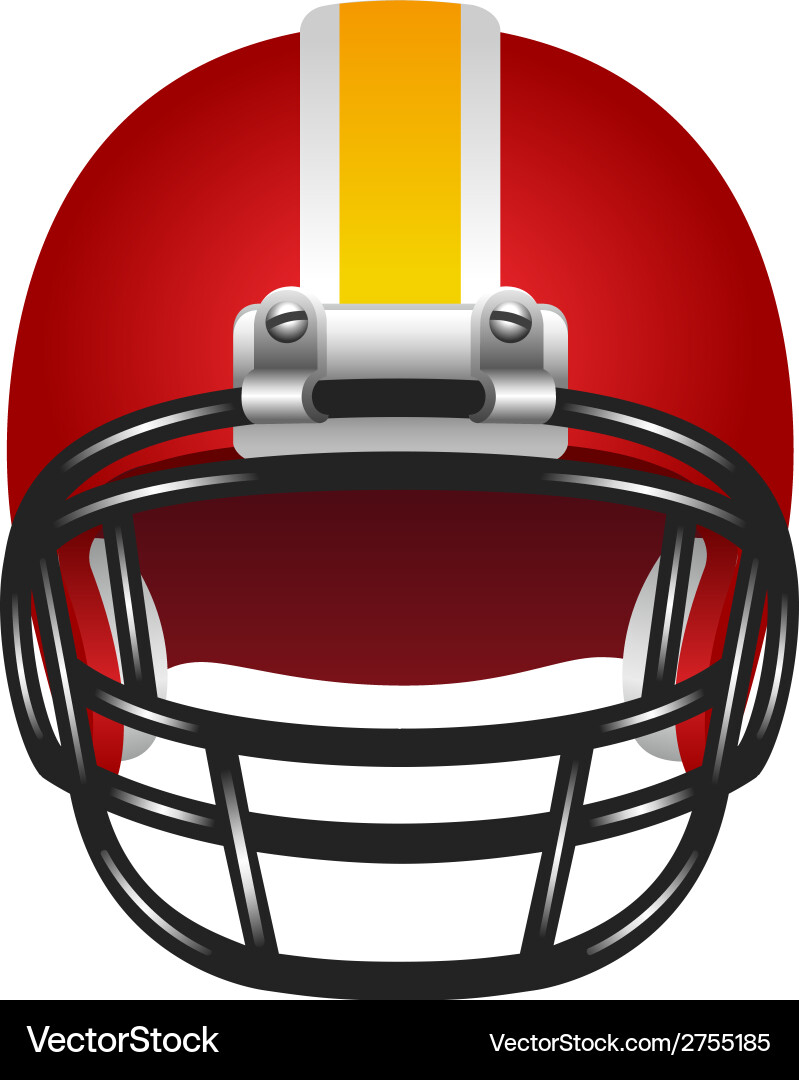 Football helmet Royalty Free Vector Image - VectorStock