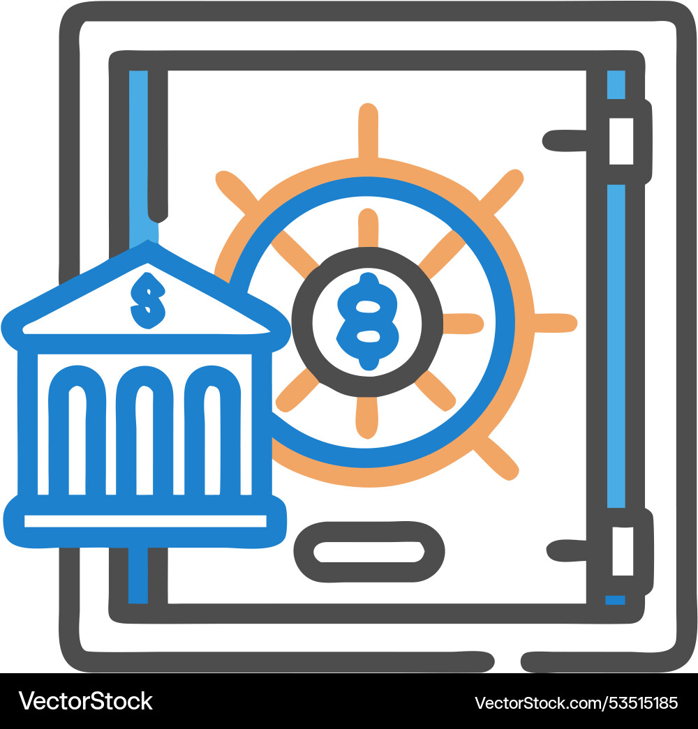 Fortress lock the ultimate solution for securing Vector Image