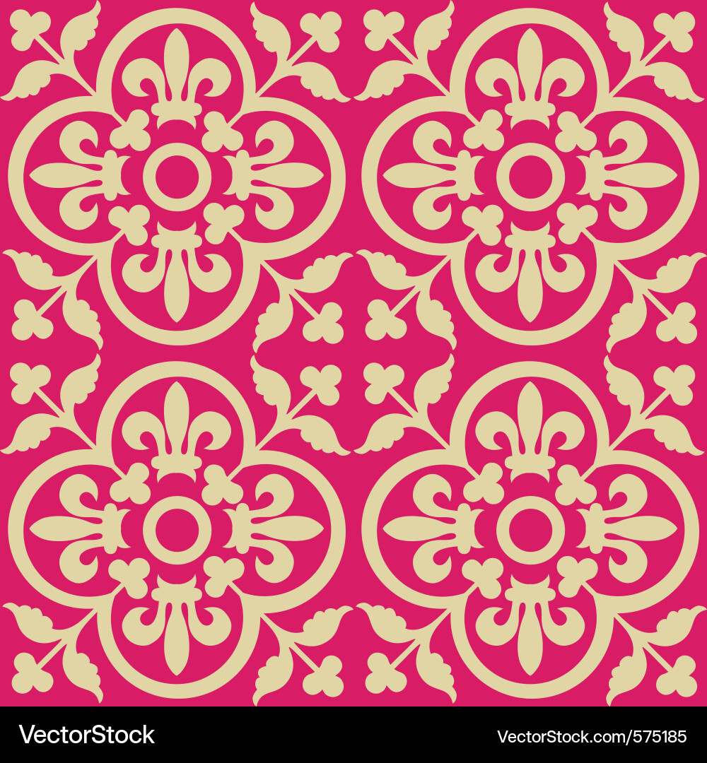 Red royal pattern Royalty Free Vector Image - VectorStock
