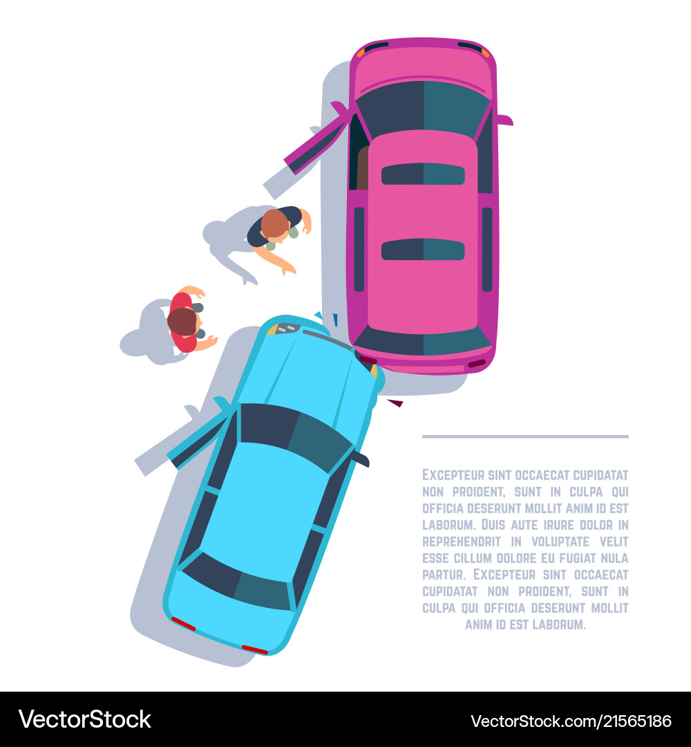 Car Accident - Road Crash Royalty Free Vector Image