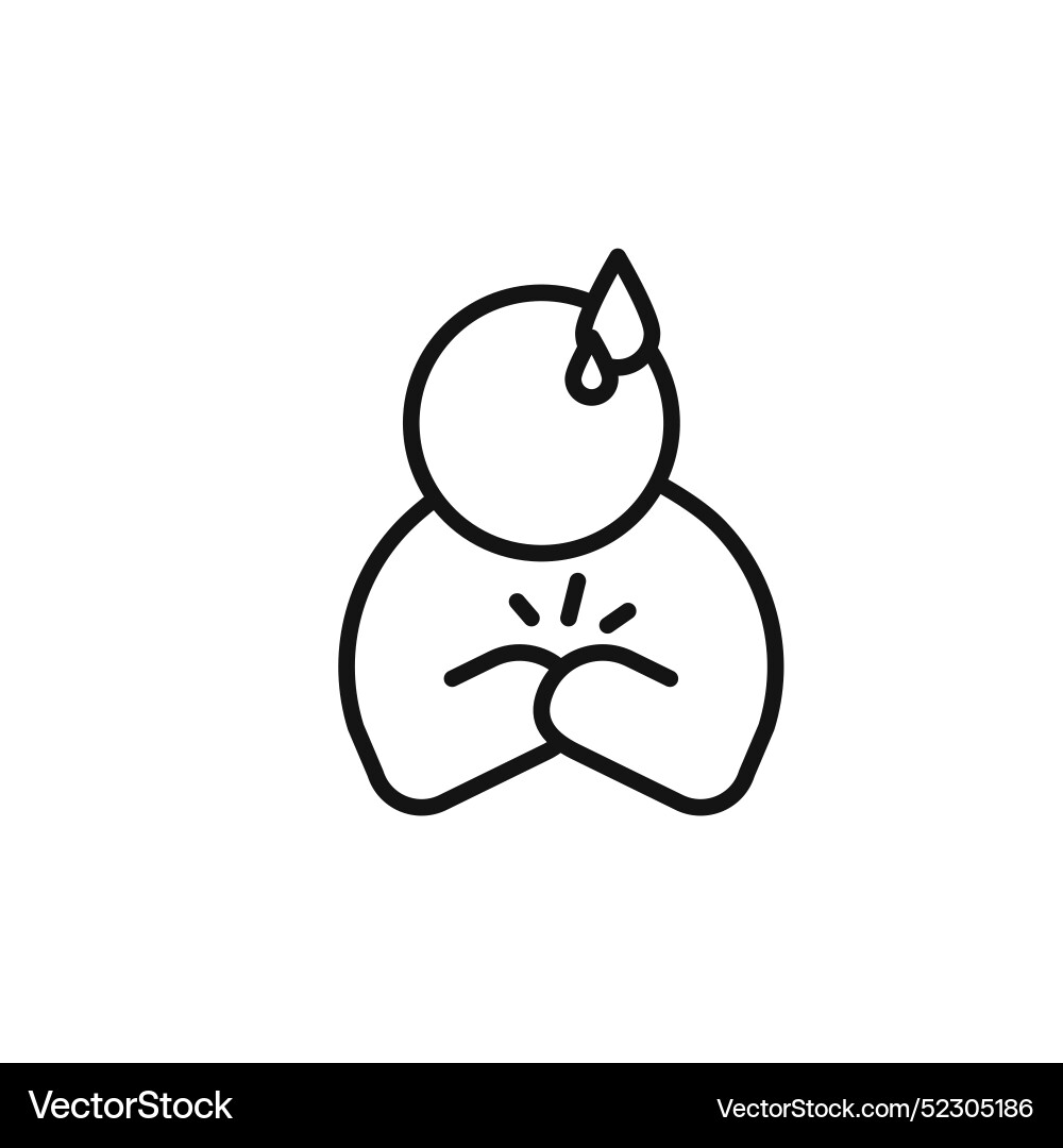 Heart attack icon outline collection in black – Royalty-Free Vector ...