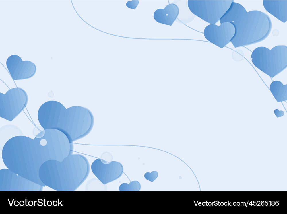 Heart Border Background Royalty Free Vector Image