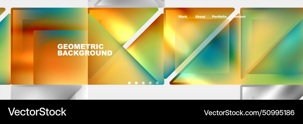 Liquid triangles in electric blue shades creating Vector Image