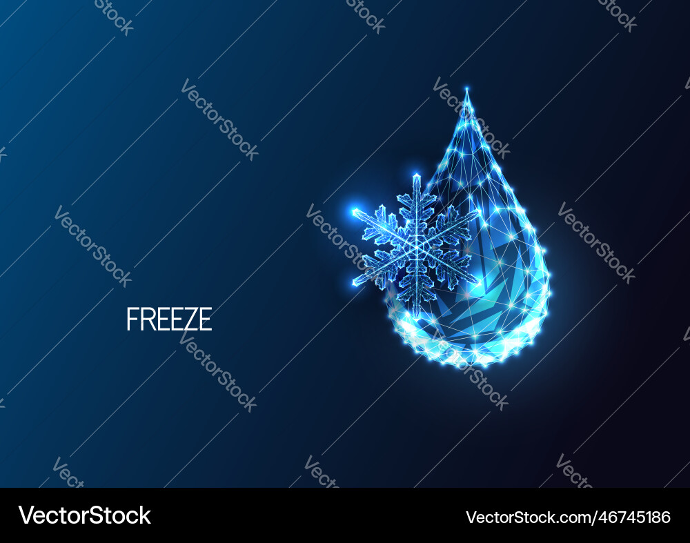 Novel water freezing technologies concept Vector Image