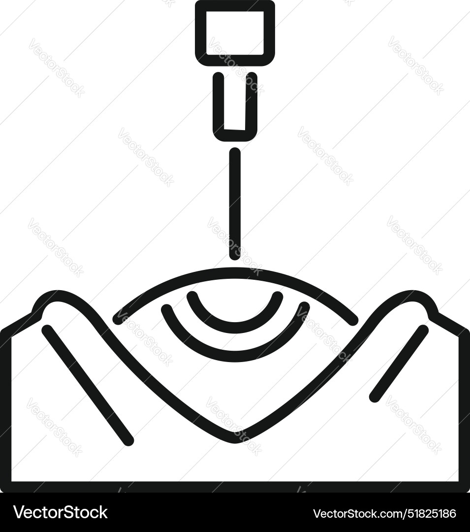 Topography scanner measuring ground surface level Vector Image