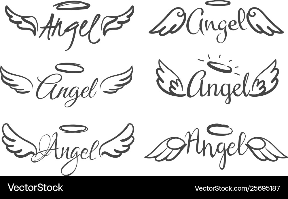 Angel Word Vector Images (over 990)