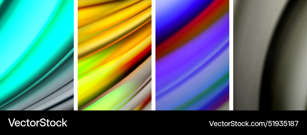 Blurred color line backgrounds Royalty Free Vector Image