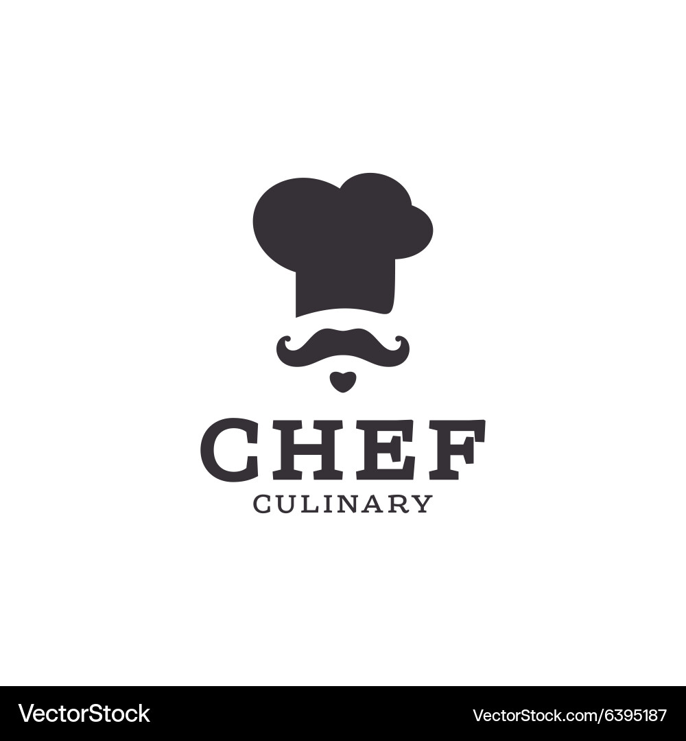 Chef cook logo icon toque chefs hat trend Vector Image