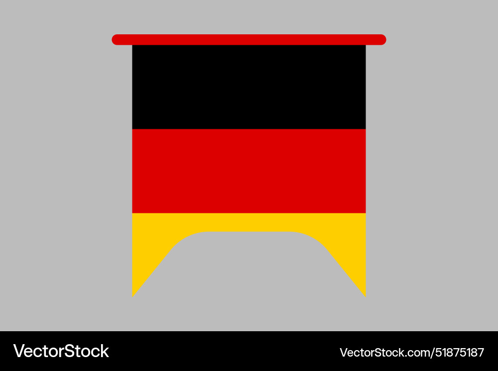 Germany flag Royalty Free Vector Image - VectorStock