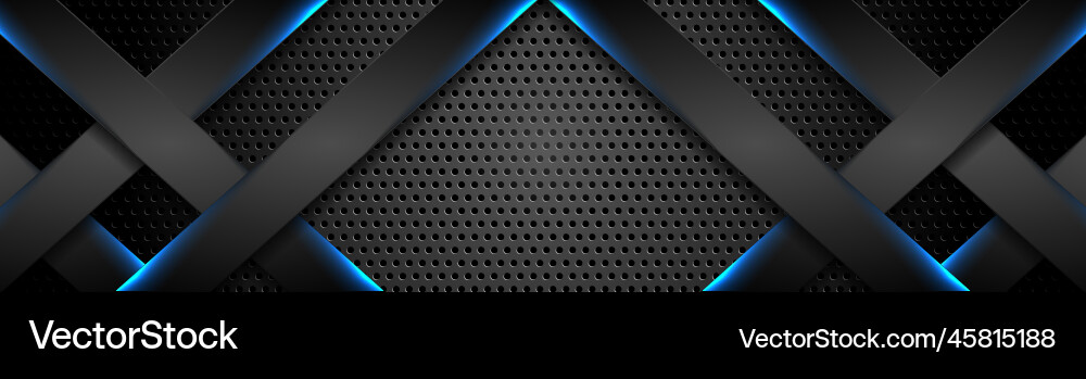 Futuristic Black Tech Background Royalty Free Vector Image