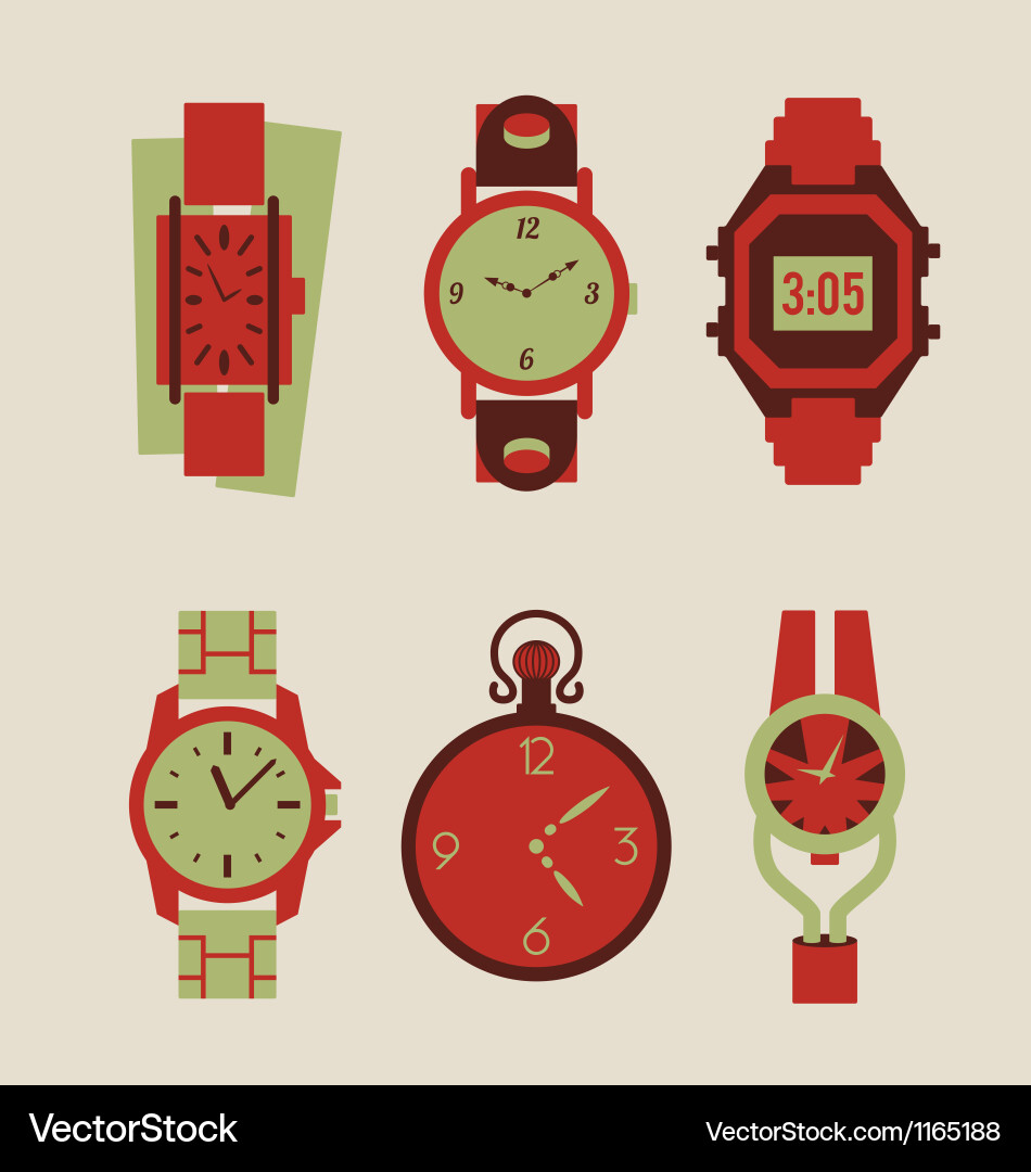 Watches Royalty Free Vector Image - VectorStock