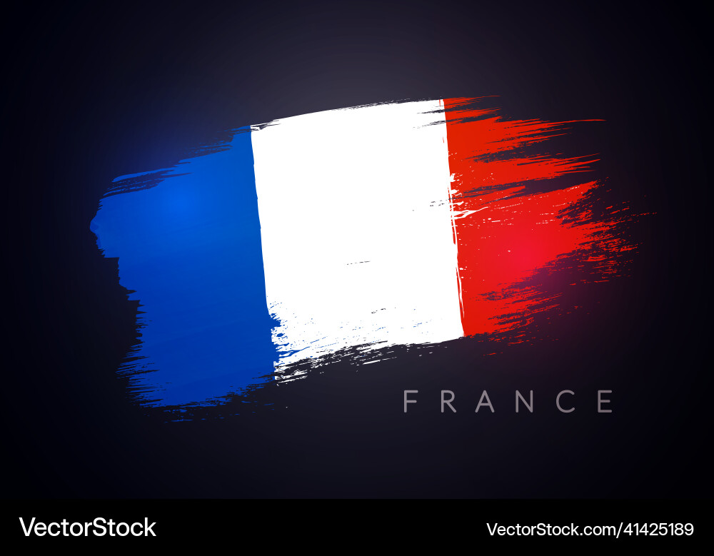 French Flag Splash Royalty Free Vector Image - VectorStock