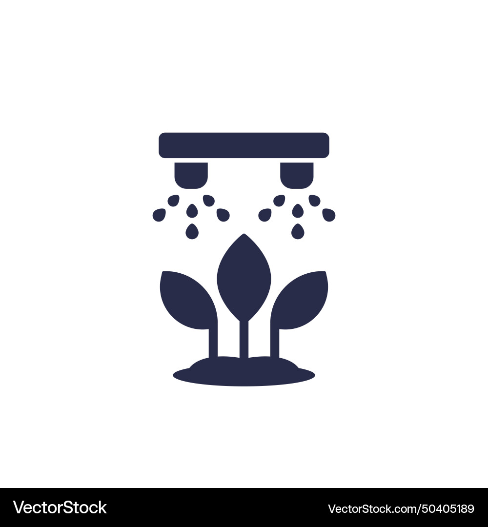 Irrigation system for watering plants icon Vector Image