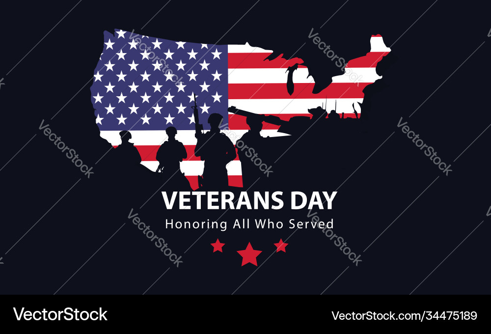 Patriot Remembrance - Veterans Day Royalty Free Vector Image