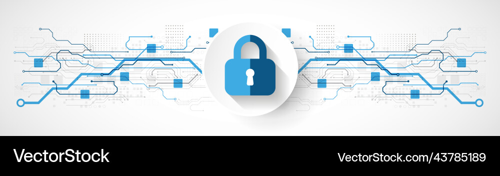 Protection concept protect mechanism system Vector Image