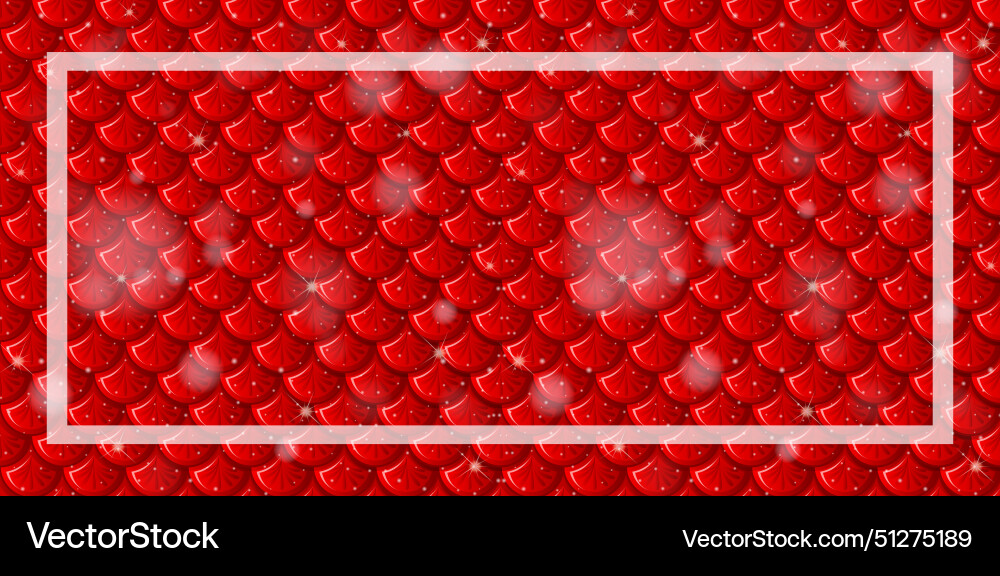 Vibrant red scales with a glossy finish Royalty Free Vector