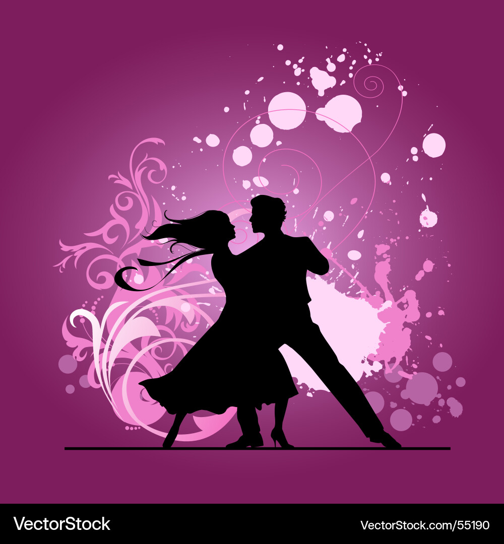 Ballroom dancers Royalty Free Vector Image - VectorStock