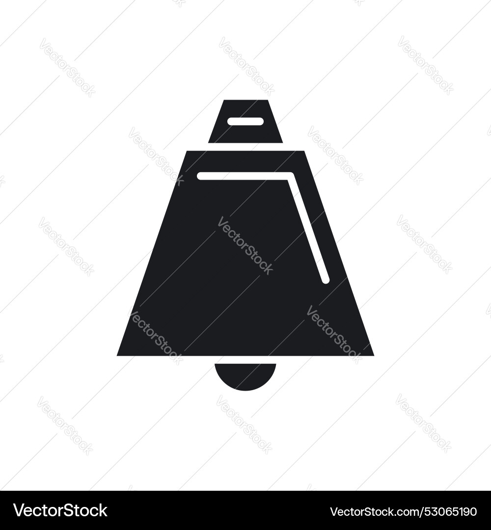 Cowbell icon isolated on white background Vector Image