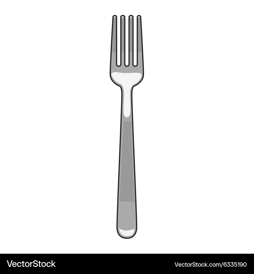 Fork cartoon Royalty Free Vector Image - VectorStock