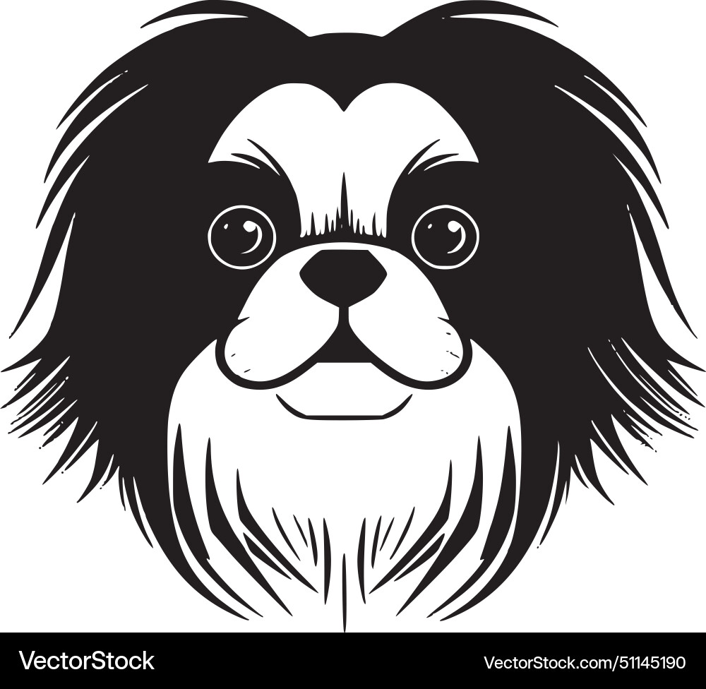 Japanese chin - high quality logo ideal Royalty Free Vector
