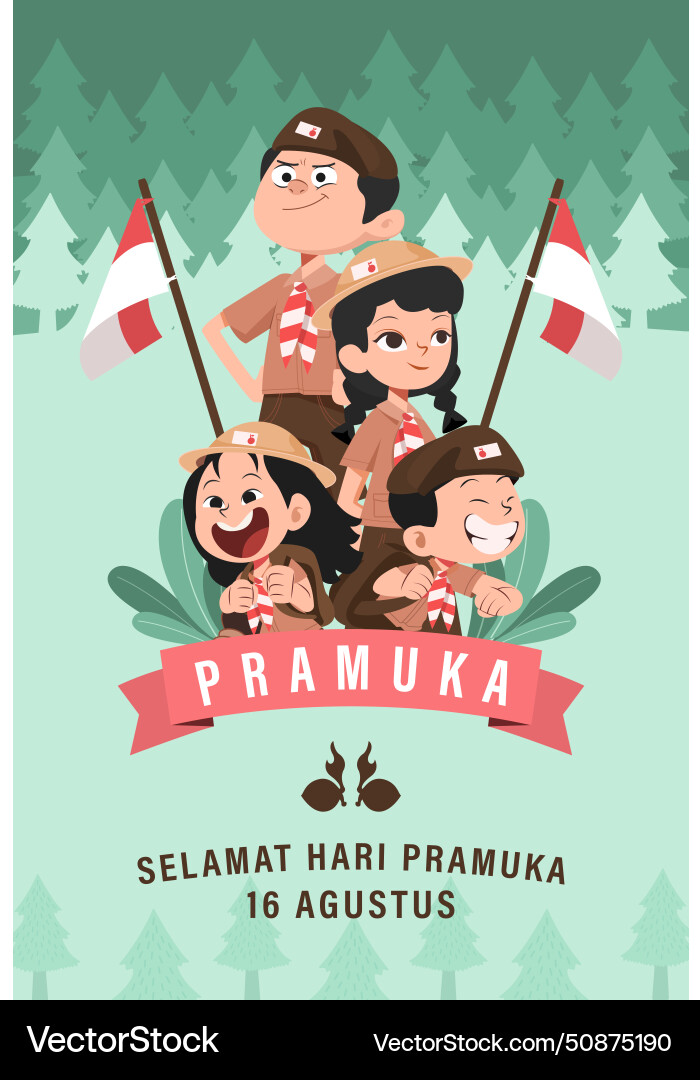 Scout day Royalty Free Vector Image - VectorStock