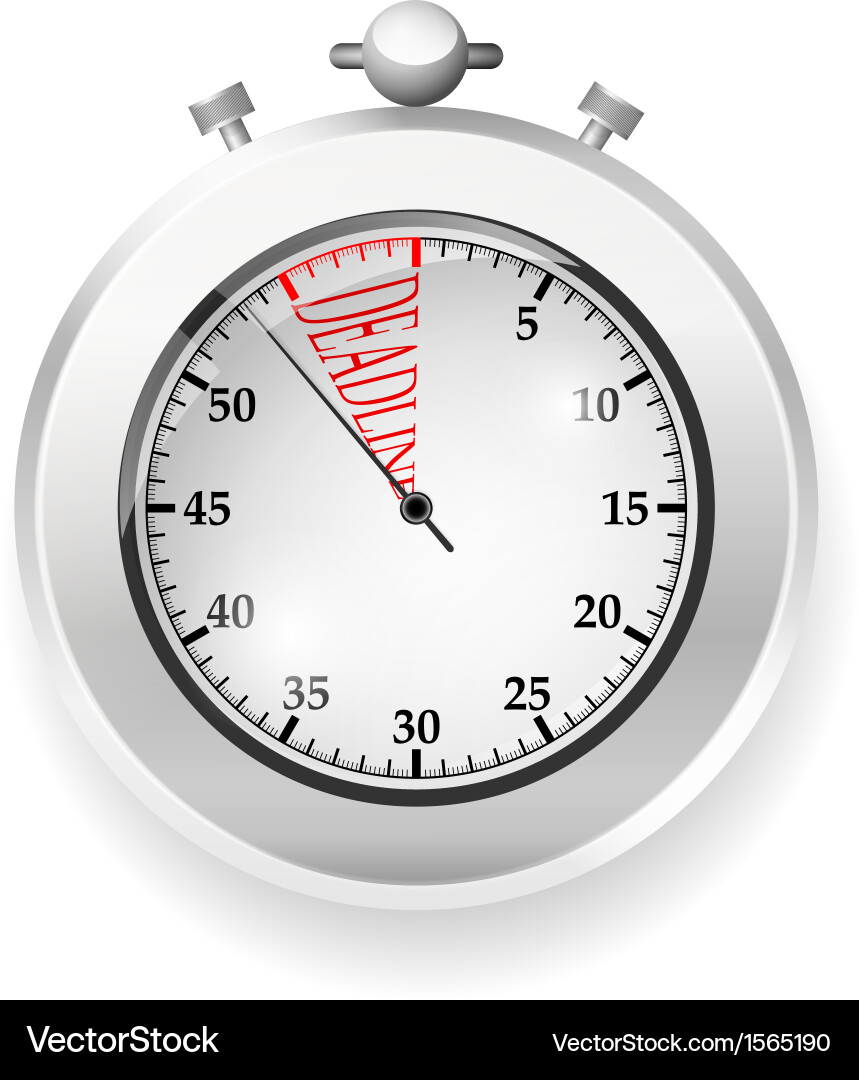 Stop watch Royalty Free Vector Image - VectorStock