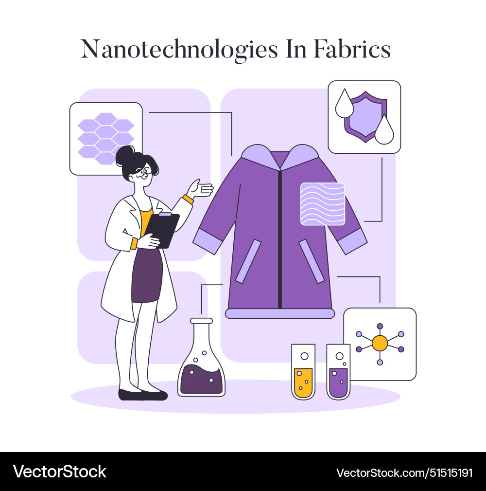 Fashion tech flat Royalty Free Vector Image - VectorStock