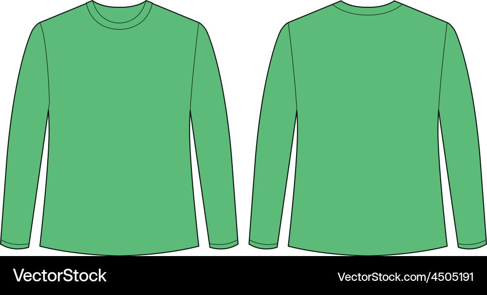 Green shirt Royalty Free Vector Image - VectorStock