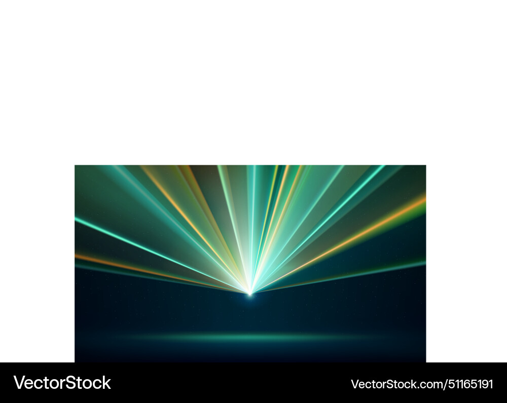 Laser light show bright led beams dj party Vector Image