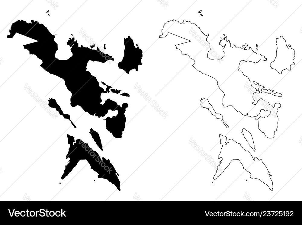 Bicol region map Royalty Free Vector Image - VectorStock