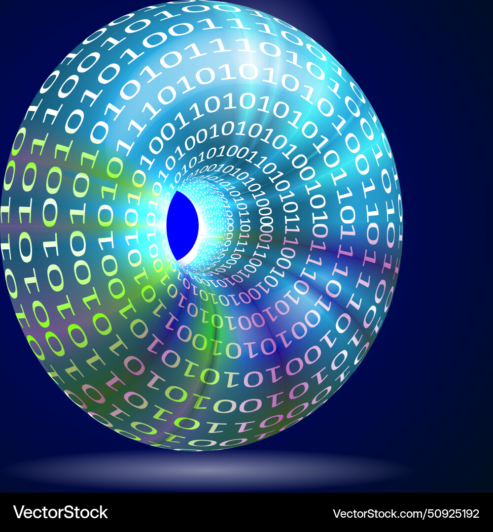 Digital ring of the world Royalty Free Vector Image