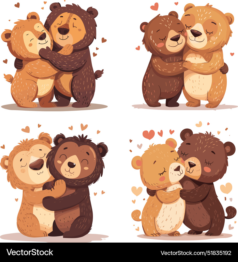 Cartoon Bear Hug Art