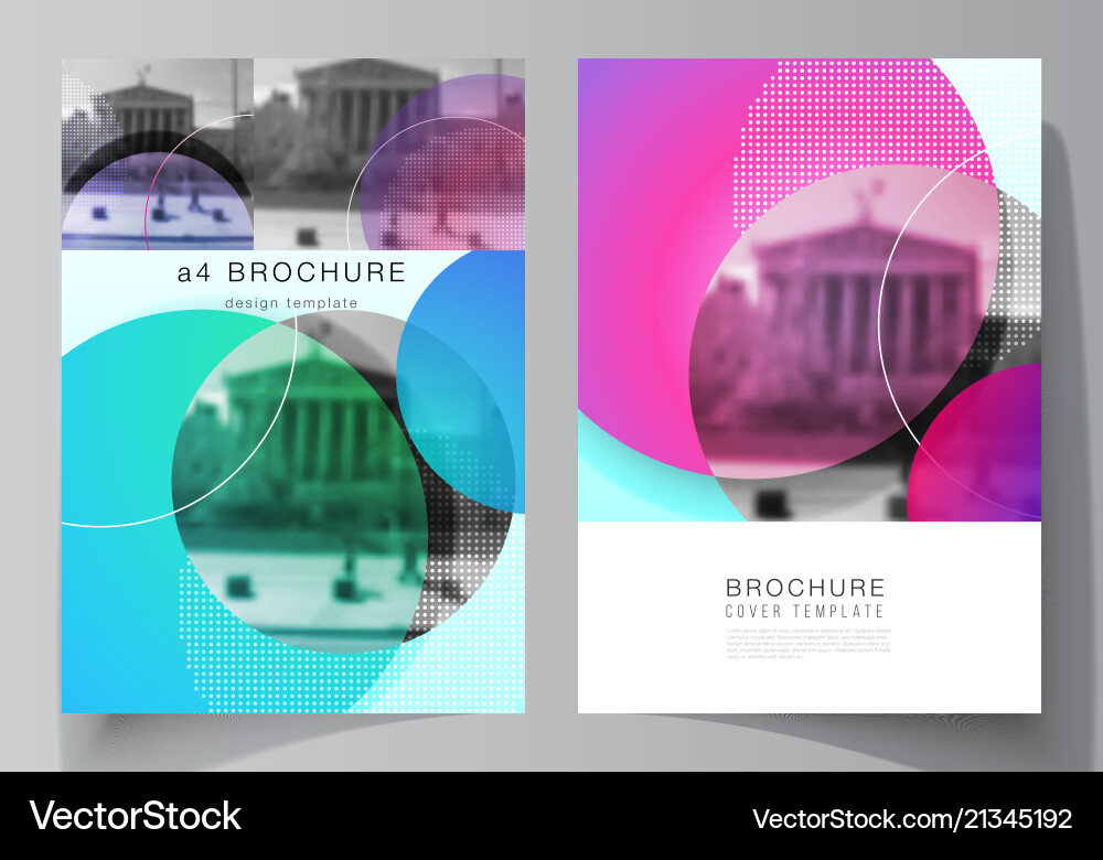 Layout of a4 format modern cover Royalty Free Vector Image