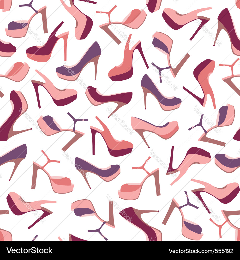 Shoe pattern Royalty Free Vector Image - VectorStock