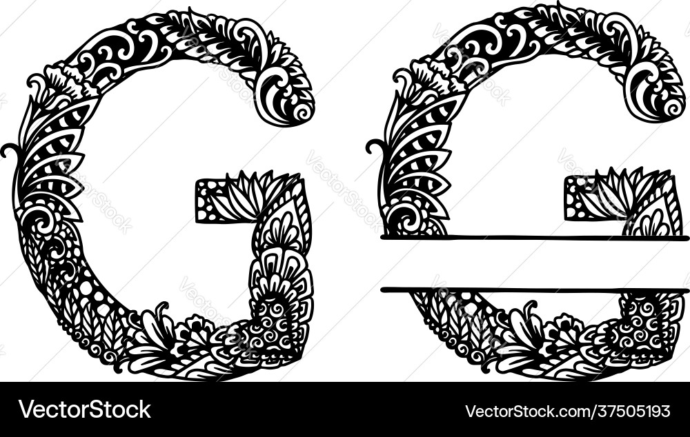 Alphabet Doodle G Letter Vector Images (over 210)