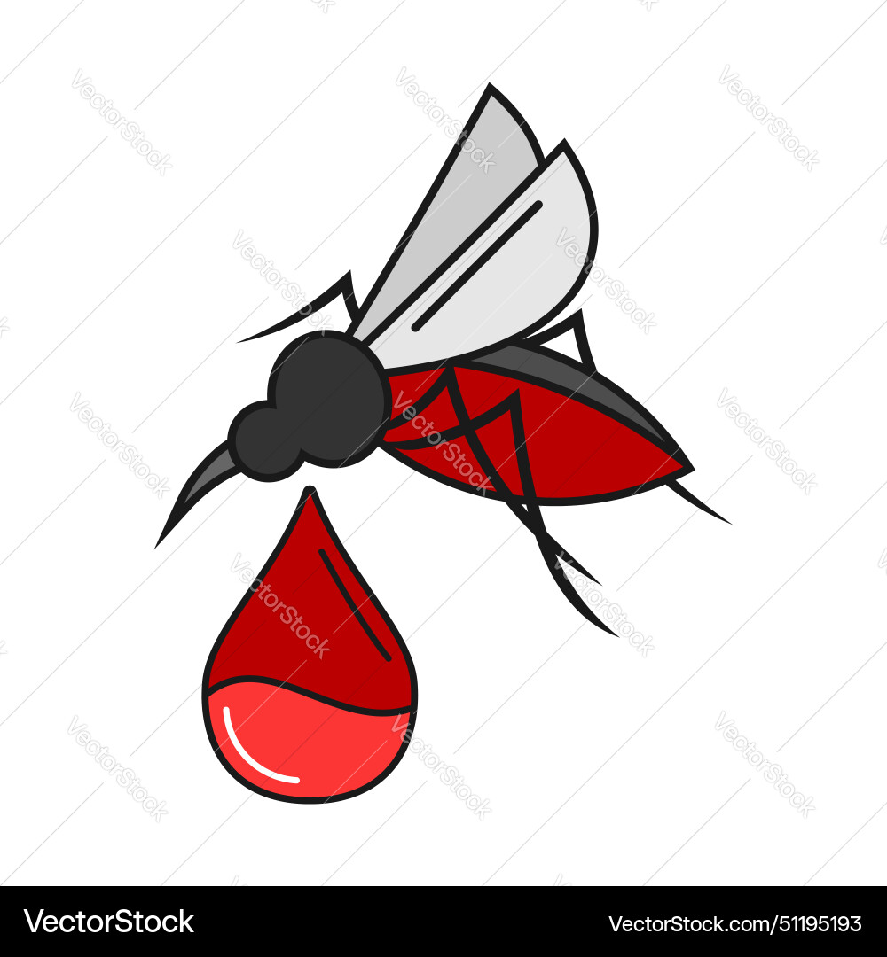 Malaria day element design Royalty Free Vector Image