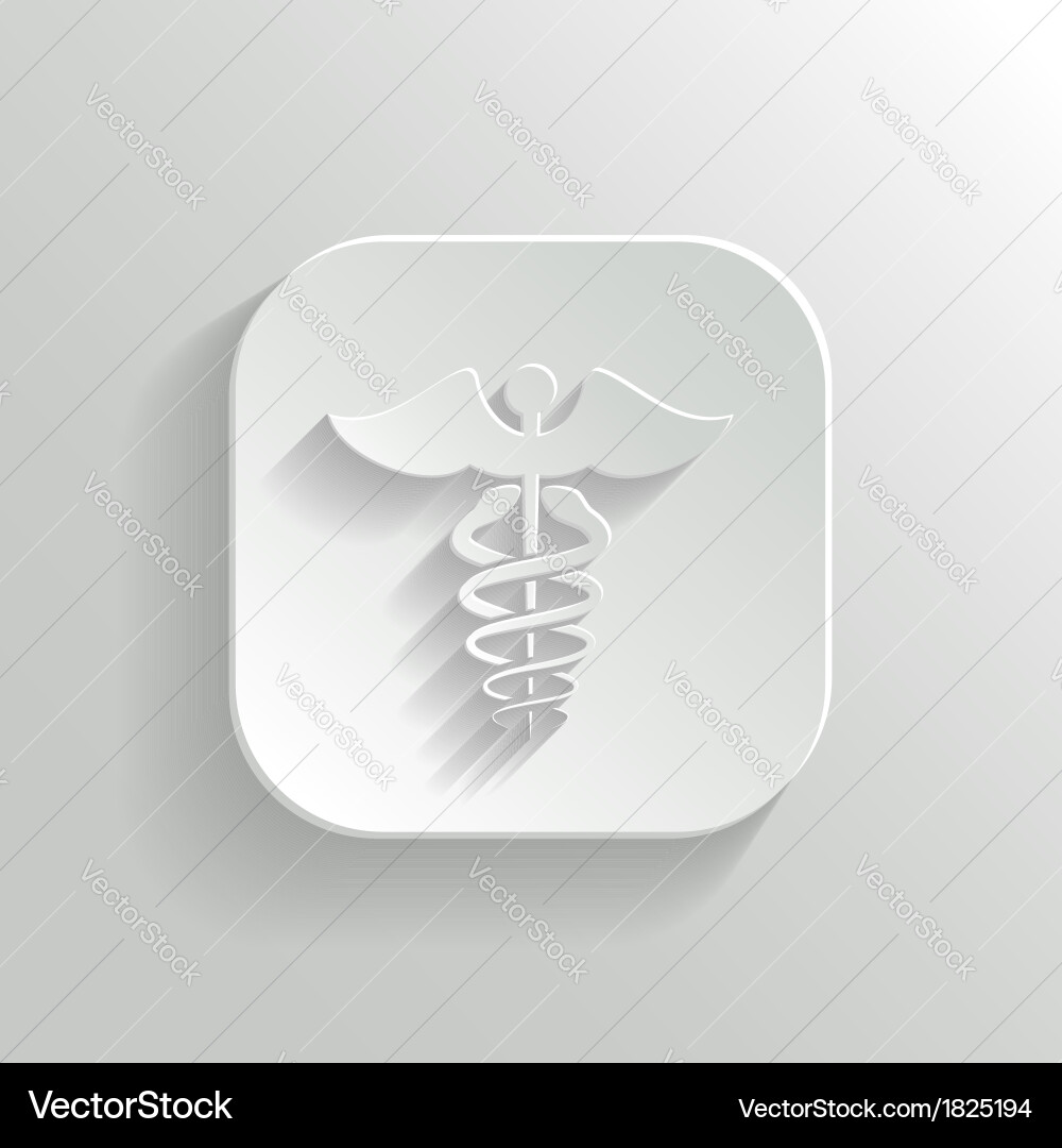 Caduceus medical symbol Royalty Free Vector Image