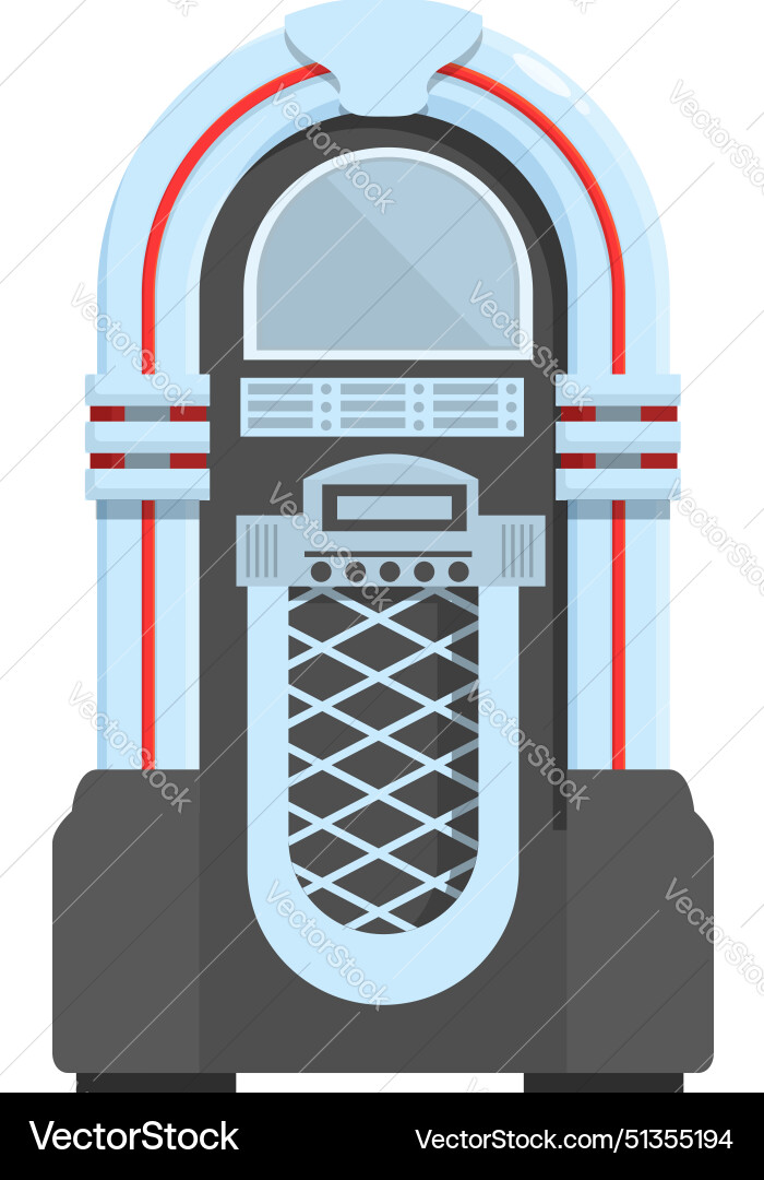 Classic retrostyle jukebox graphic ideal Vector Image