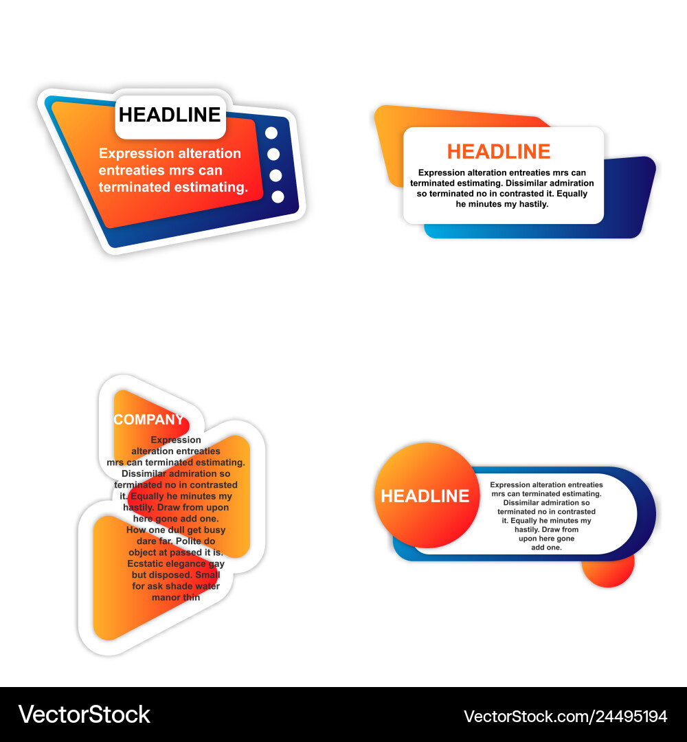 E-commerce banner set nice plastic cards Vector Image